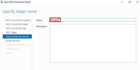 Stage 1. Creating and Configuring iSCSI Virtual Disks