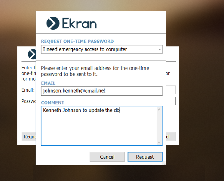 Requesting a One-Time Password and Logging In